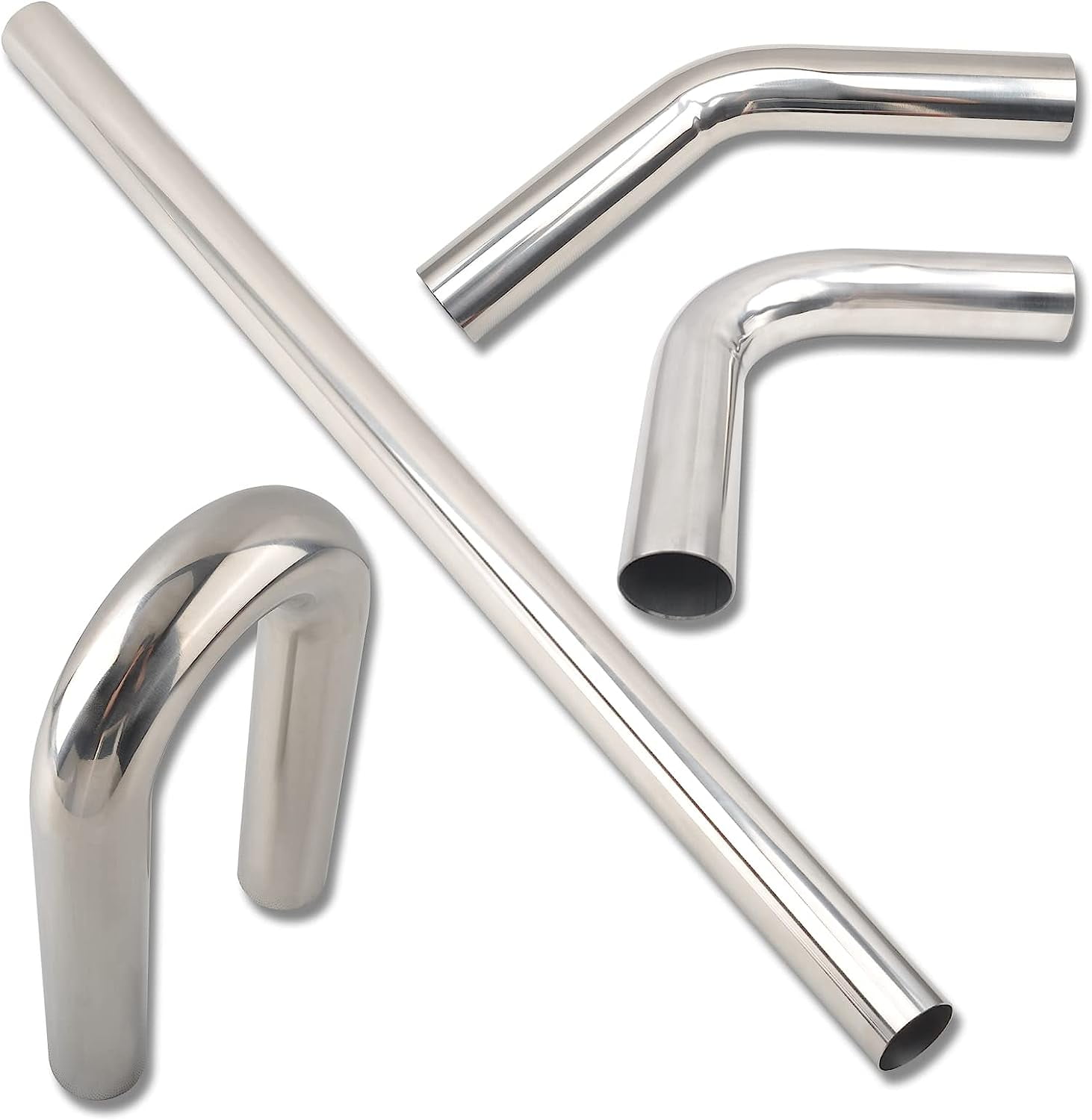 FGJQEFG 4 Inch DIY Custom Mandrel Exhaust Pipe Exhaust Straight ...