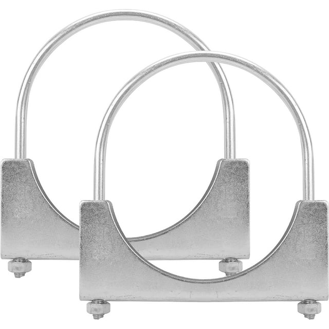 FGJQEFG 5" Exhaust U Bolt Clamp Stainless Steel Saddle Muffler Clamps ...