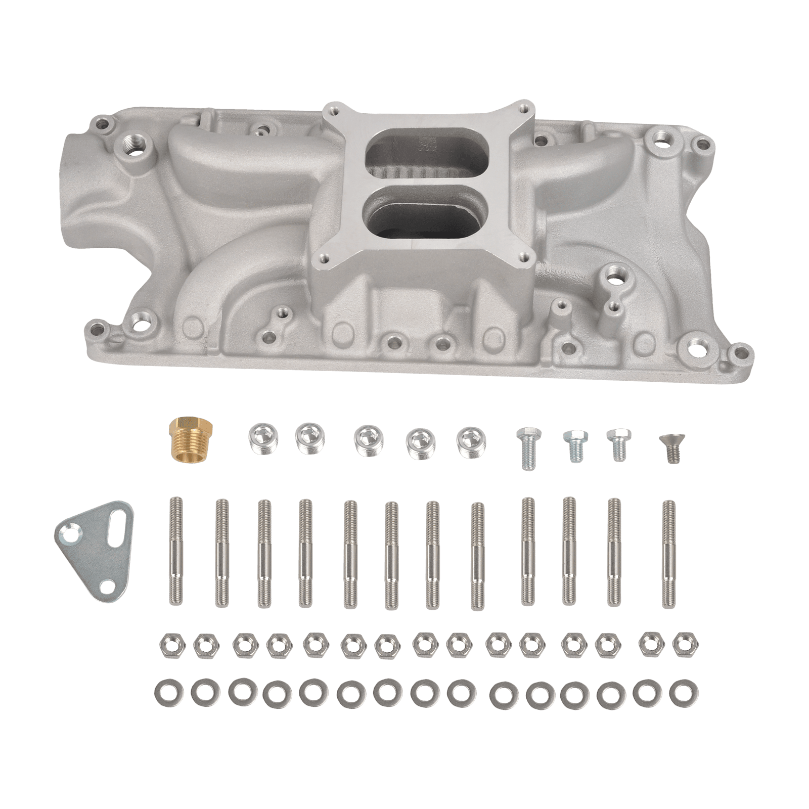 FGJQEFG Aluminum Intake Manifold Compatible with Small Block Ford SBF ...