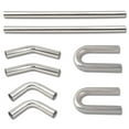 FGJQEFG T-304 Stainless Steel 4 Inch Exhaust Tubing, DIY U-Bend Kit, 8 ...