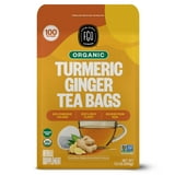 FGO, Organic Turmeric Ginger Tea, Herbal Tea Bags, 100 Count, USDA ...