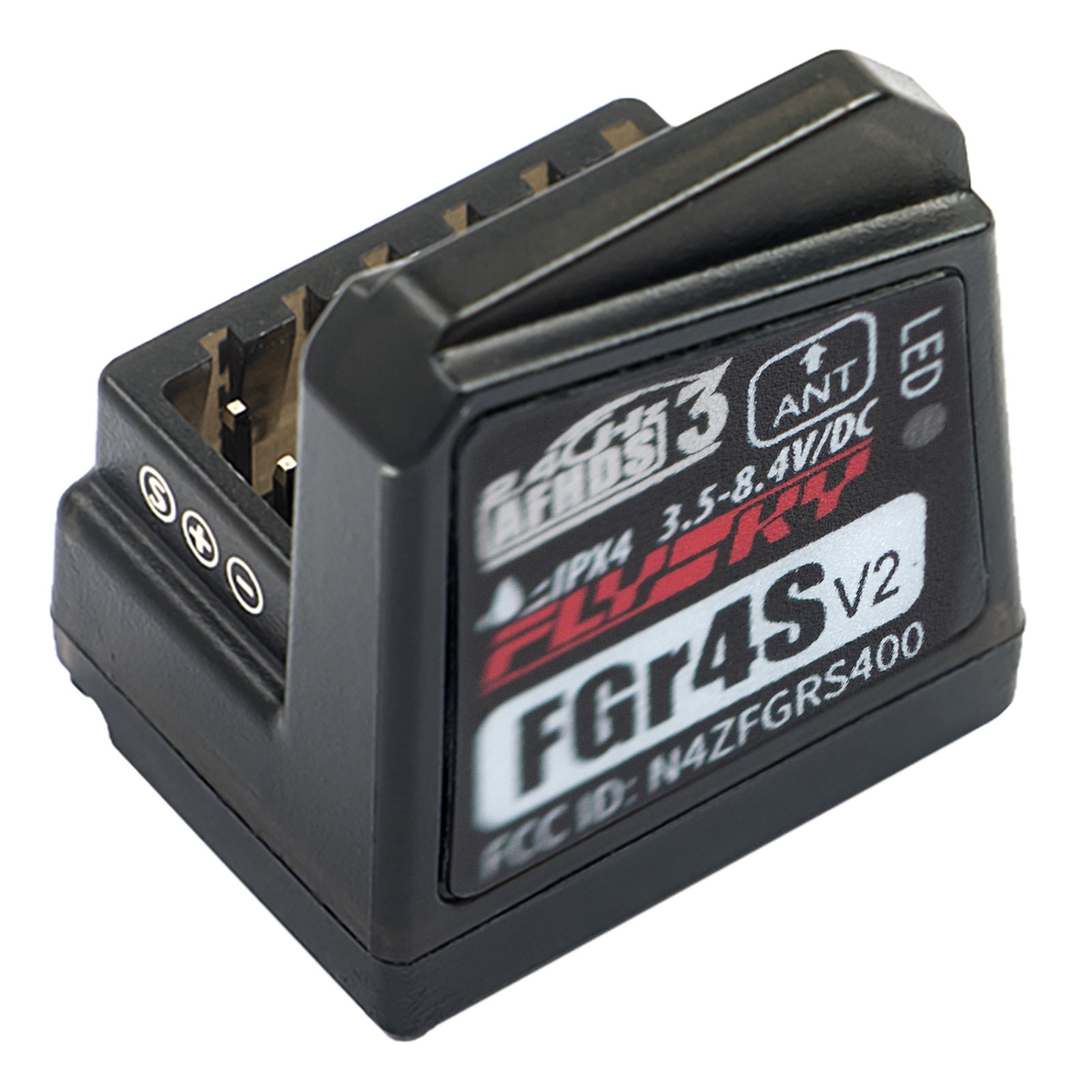 FGR4S V2 Receiver with AFHDS 3, Single-Antenna Bidirectional, PWM/PPM ...