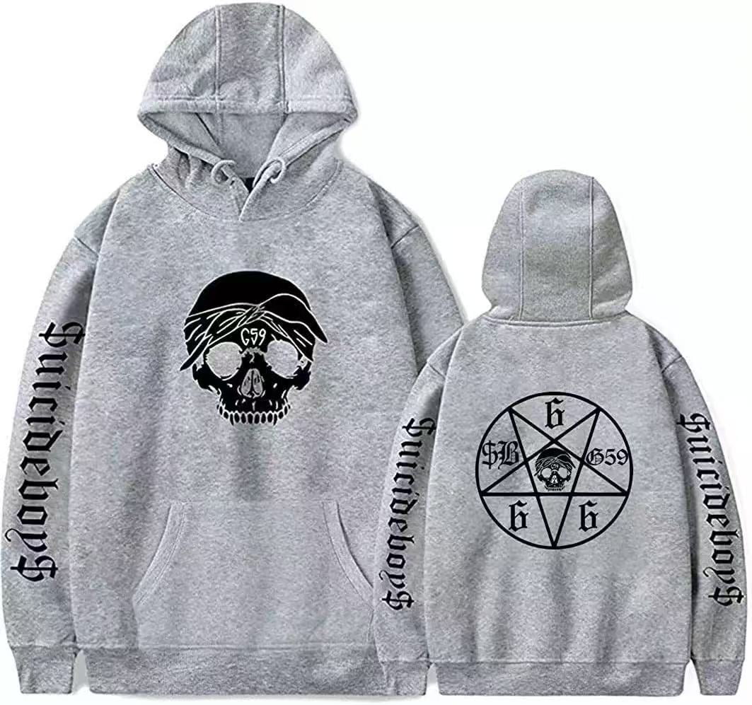 FGRSGHACVN Suicideboys G59 Skeleton Graphic Hoodie Hip Hop Trendy ...