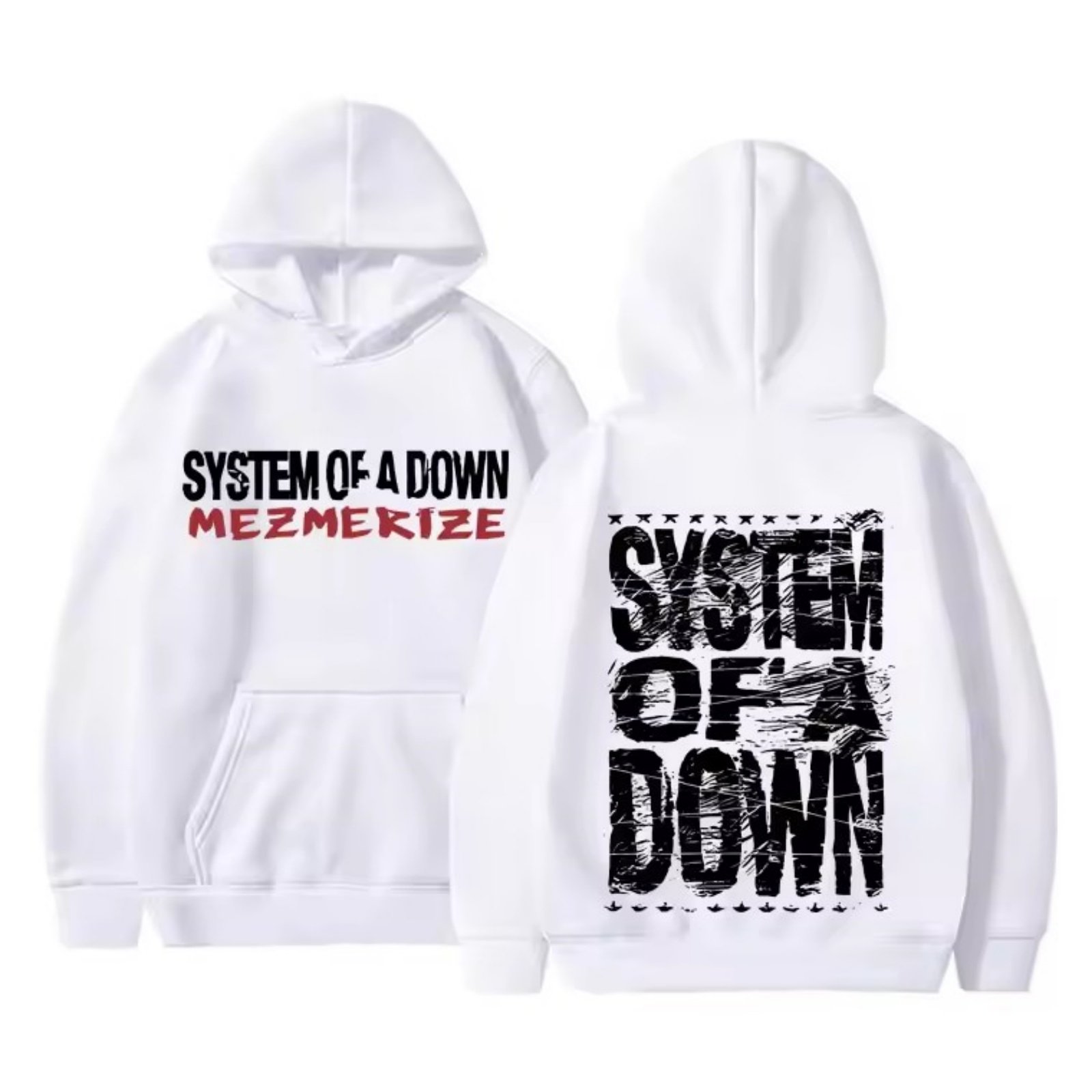 FGRSGHACVN Vintage Rock Band System of A Down Hoodie Iconic Band ...