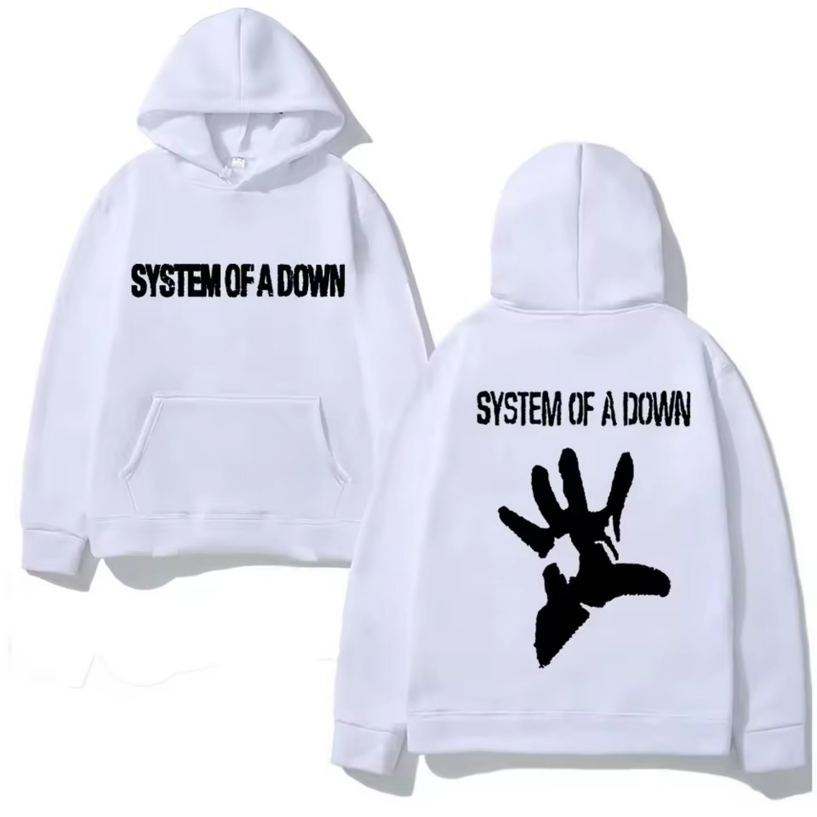FGRSGHACVN Vintage Rock Band System of A Down Hoodie Iconic Band ...