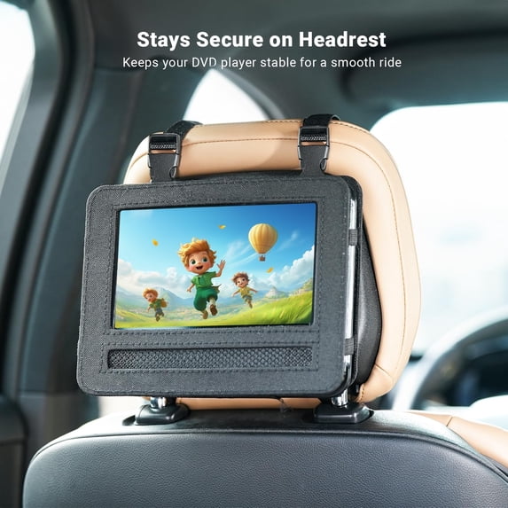 FGTHBF-POFOTO DVD Player Headrest Mount Holder Car Back seat Headrest ...
