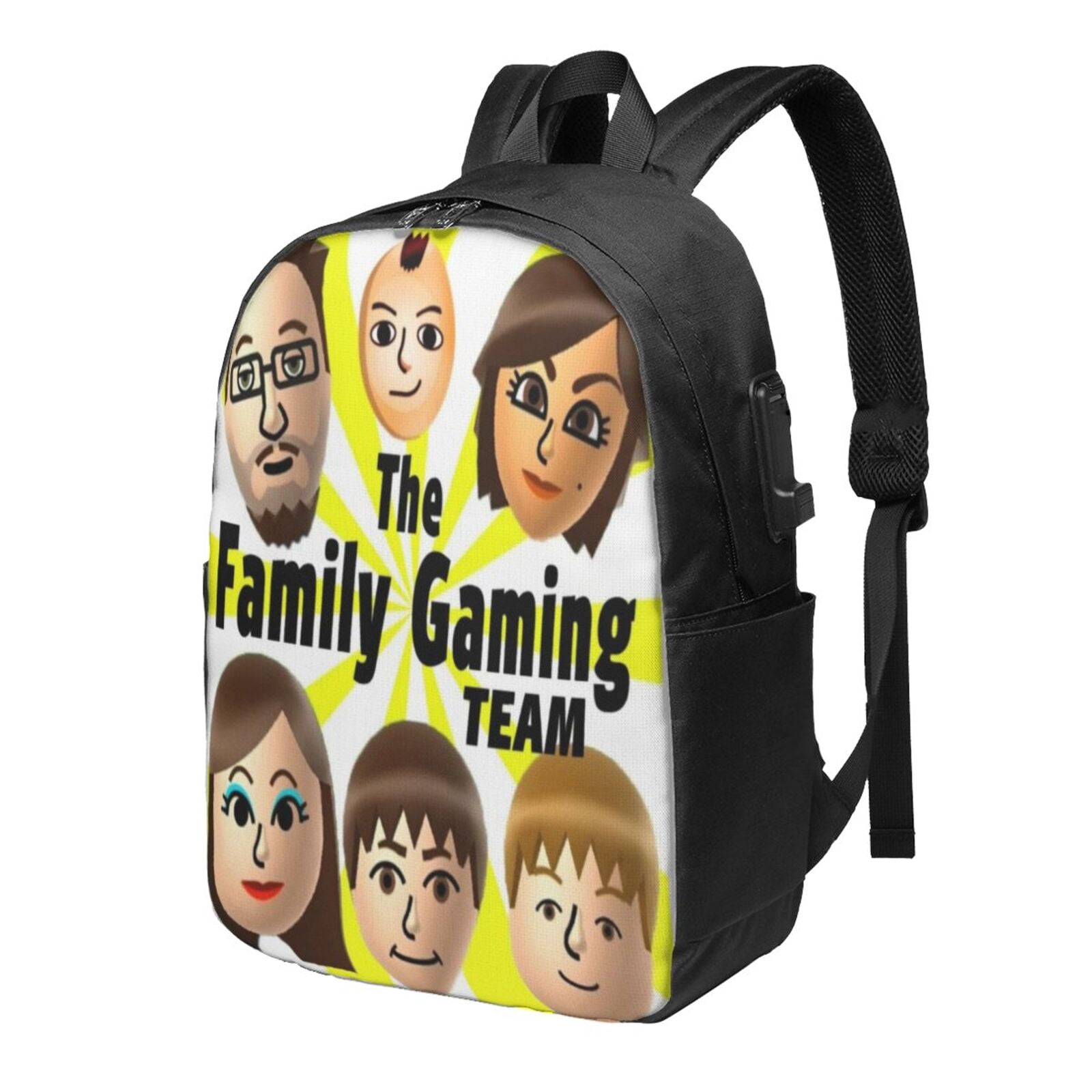 FGTeeV Backpack with USB Interface Adjustable Shoulder Strap Cartoon ...