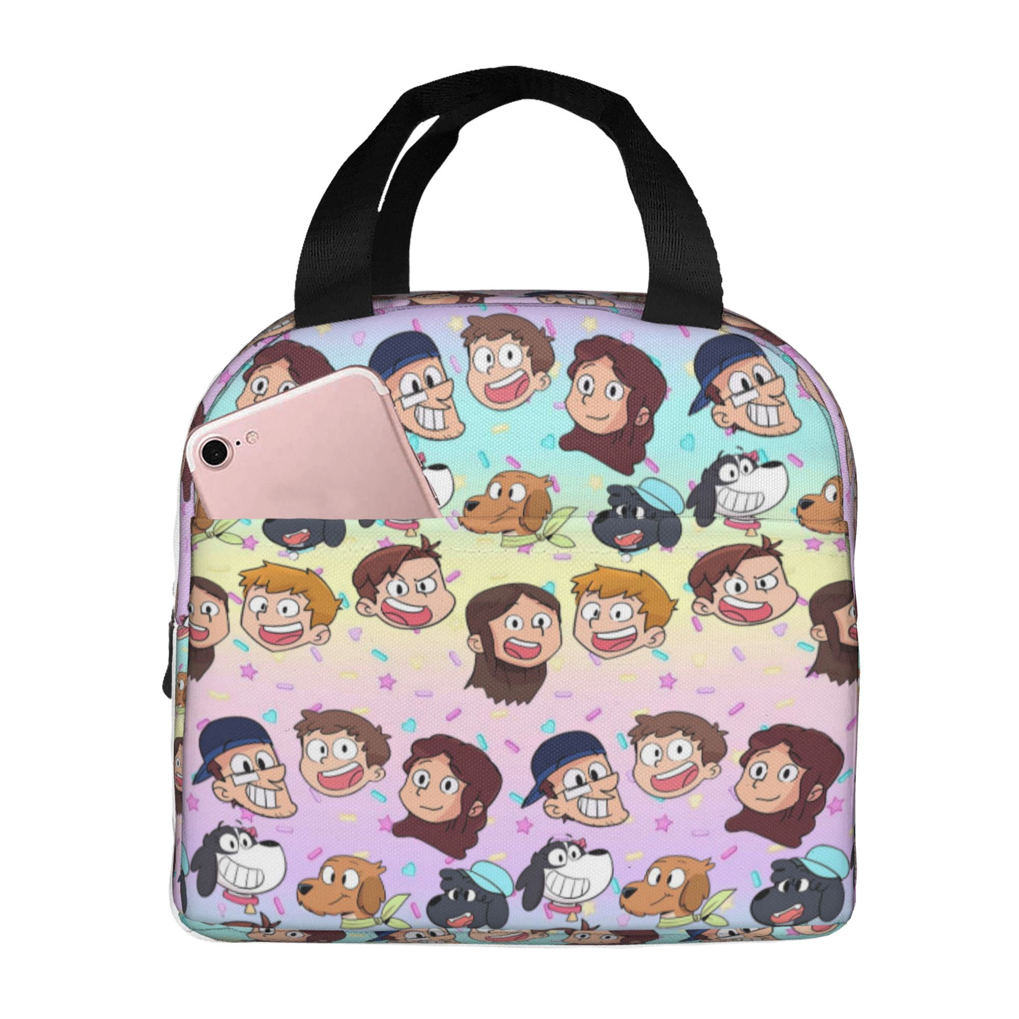 FGTeeV Faces Lunch Bag Portable Tote Bag Insulated Lunch Box Picnic ...