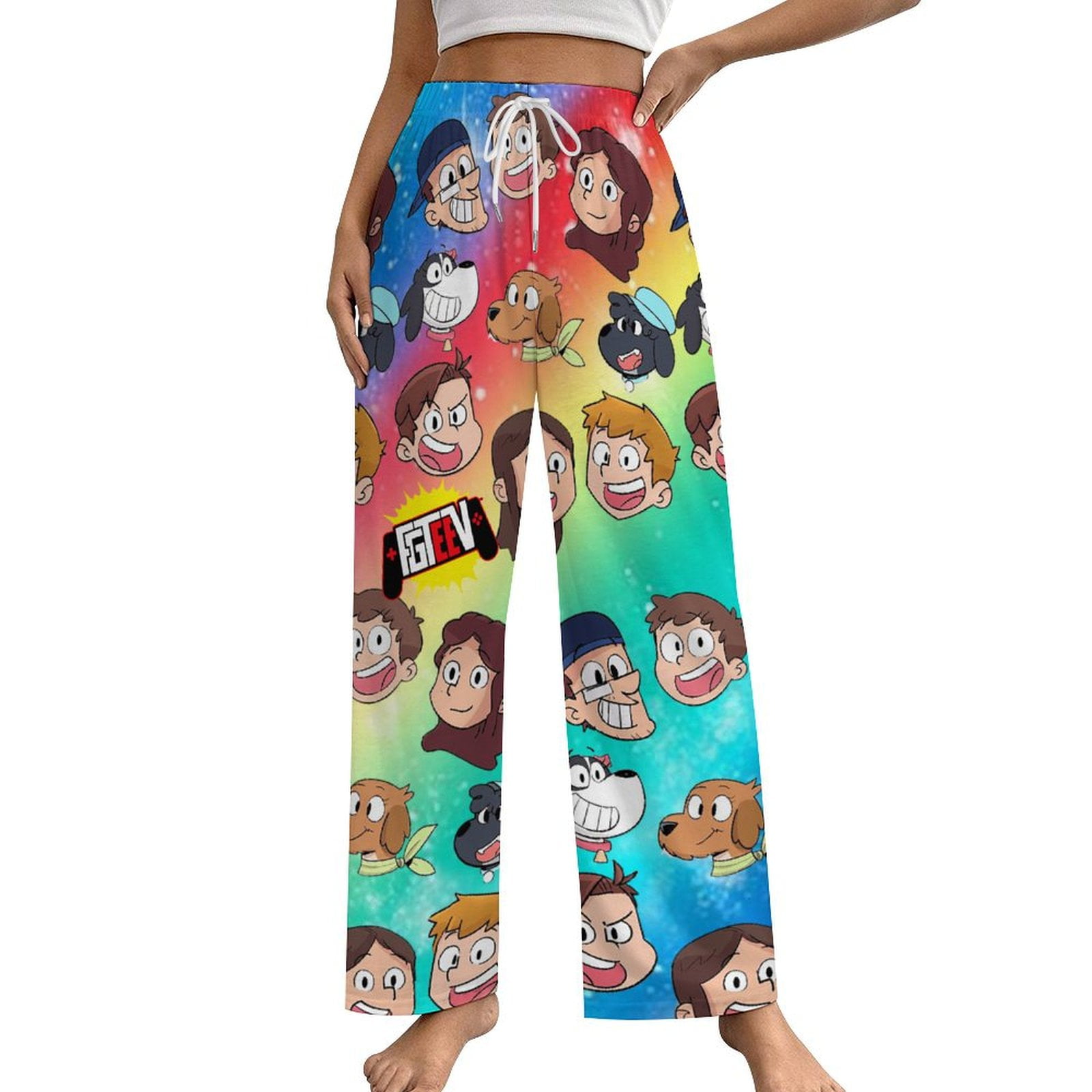FGTeeV Faces Women's Pajama Sleep Pants Home Sleeping Pants - Walmart.com
