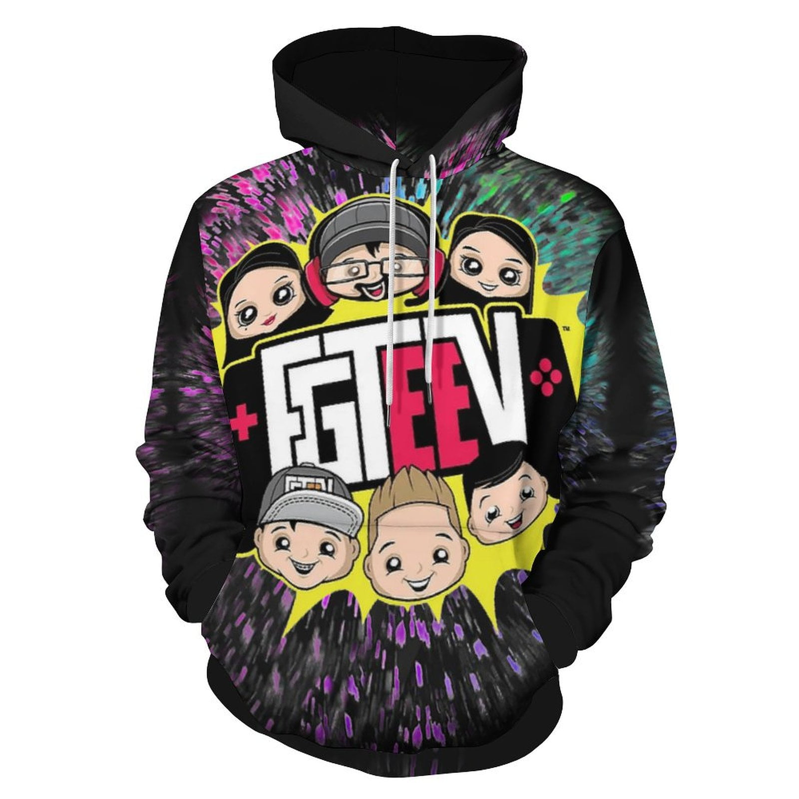 FGTeeV Logo Game FGTeeV Adult Sweater Pullover Hoodie 3D Printed Loose ...