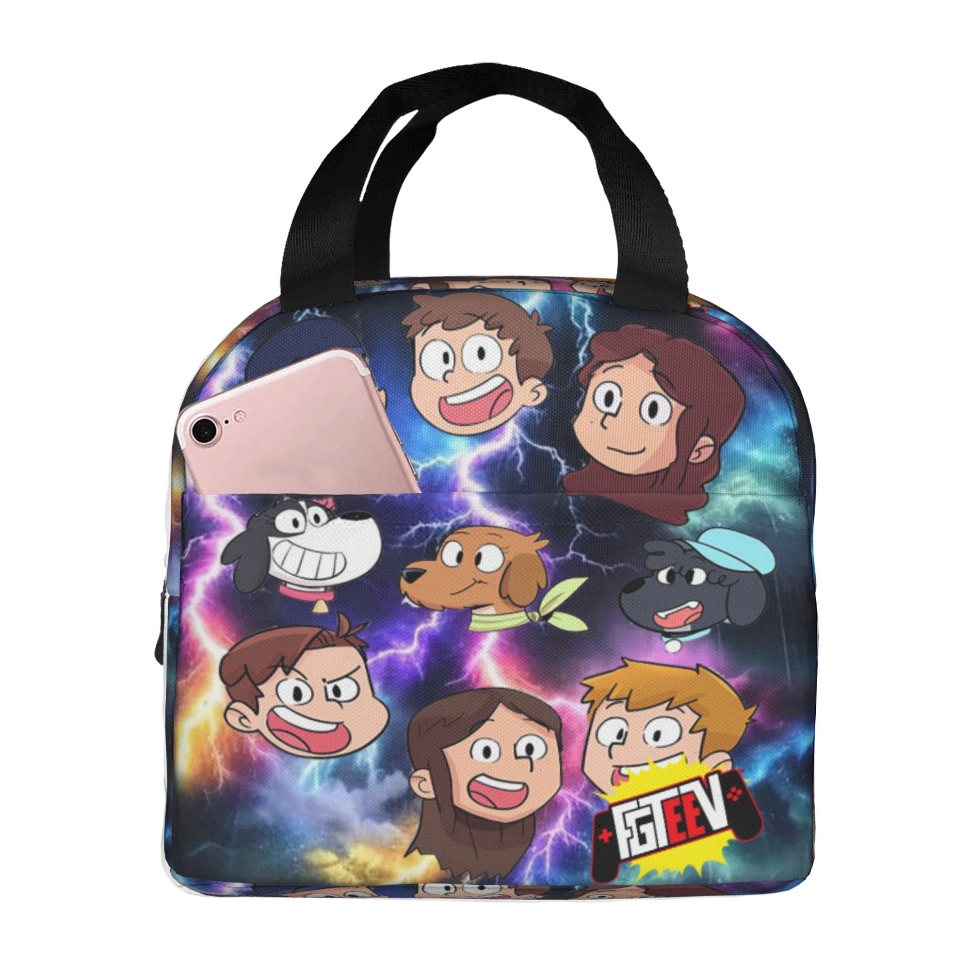 FGTeeV Logo Lunch Bag Portable Tote Bag Insulated Lunch Box Picnic ...