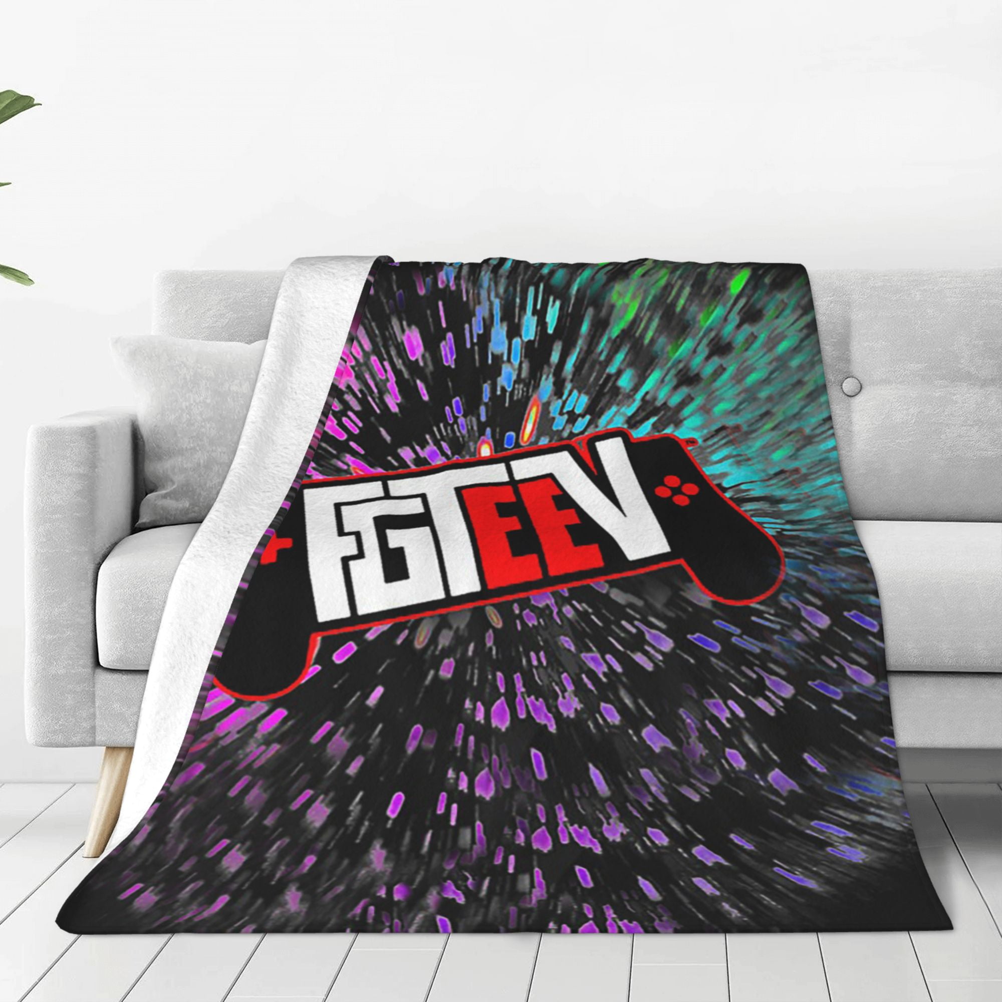 FGTeeV Logo Soft Lightweight Bed Blankets Plush Fuzzy Cozy Blanket ...