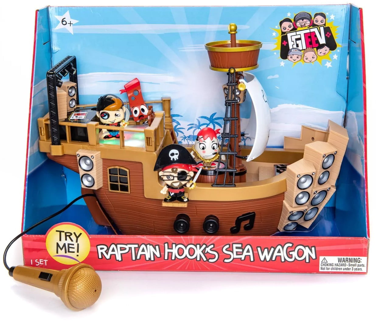 FGTeeV Raptain Hooks Sea Wagon Playset - Walmart.com