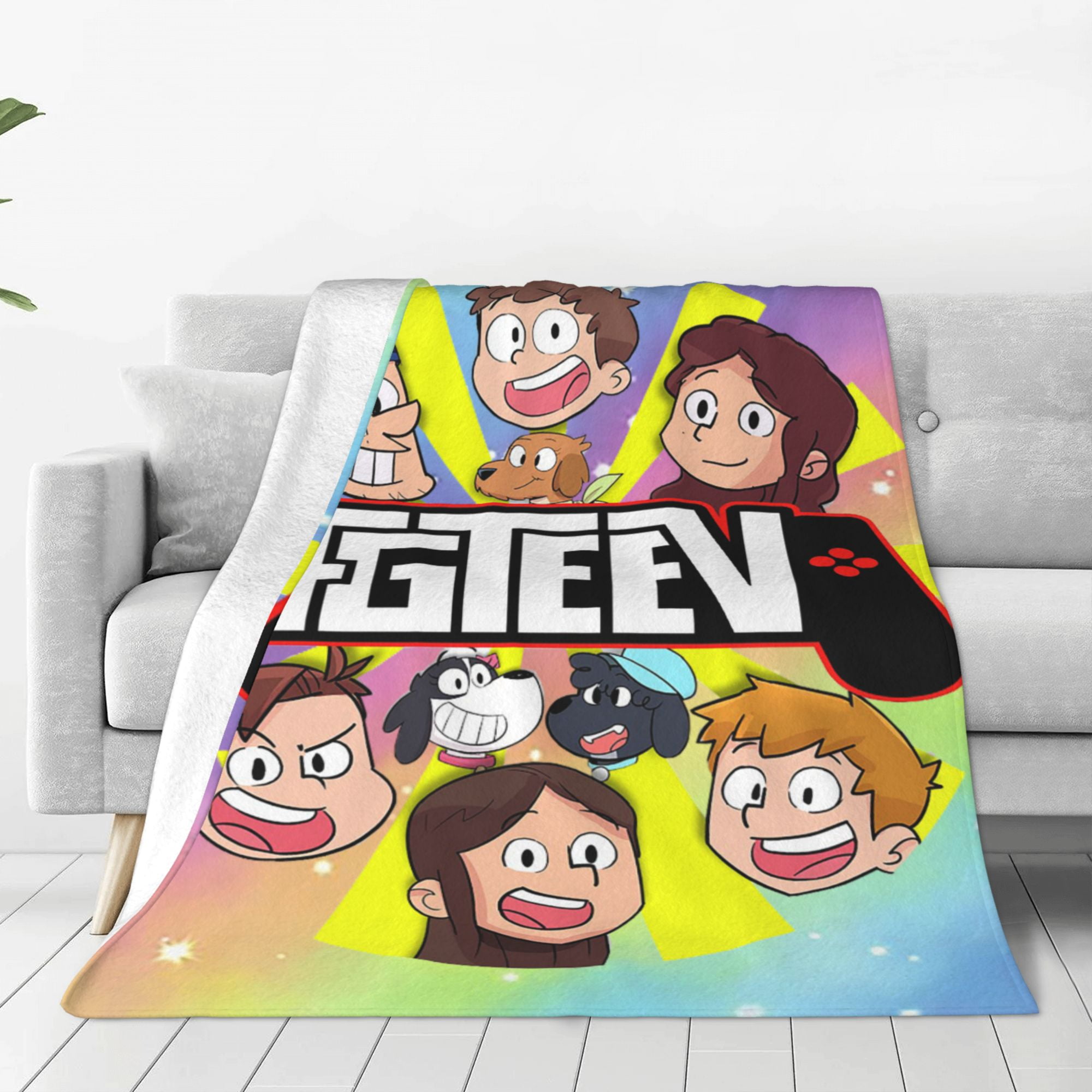 FGTeeV Soft Lightweight Bed Blankets Plush Fuzzy Cozy Blanket ...