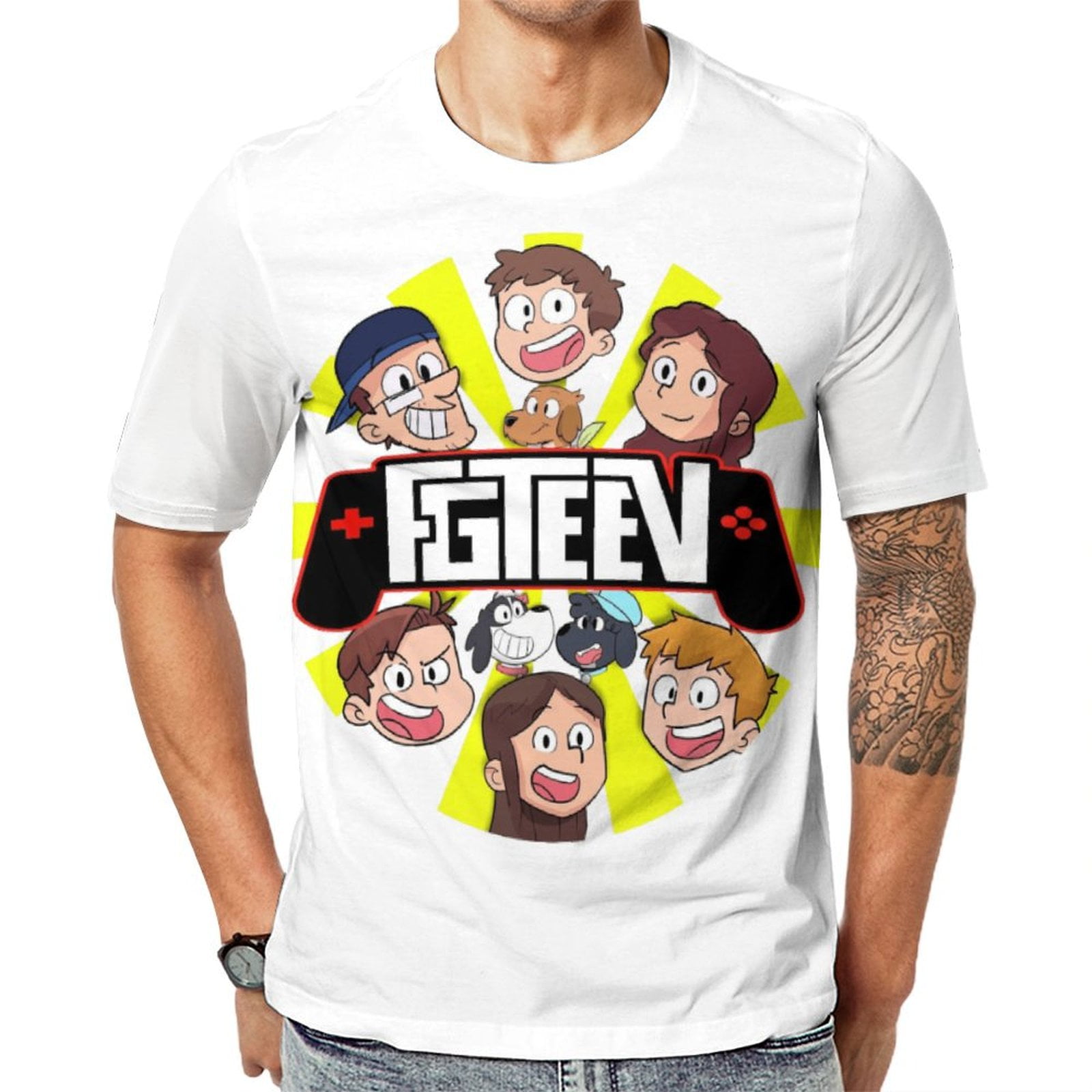 FGTeeV T-Shirt for Men Women, Unisex Crew Neck Tee, Casual Short Sleeve ...