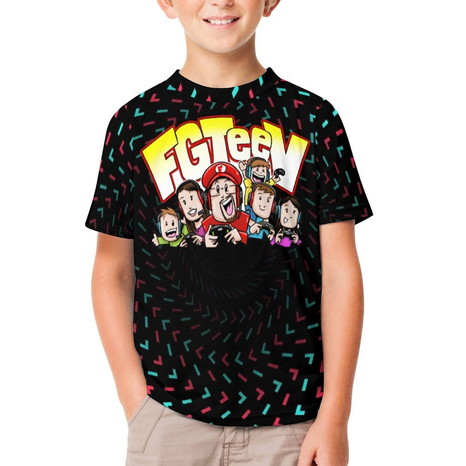 FGTeeV T-Shirts for Boys Girls, Kids 3D Print Short Sleeve, Unisex Crew ...