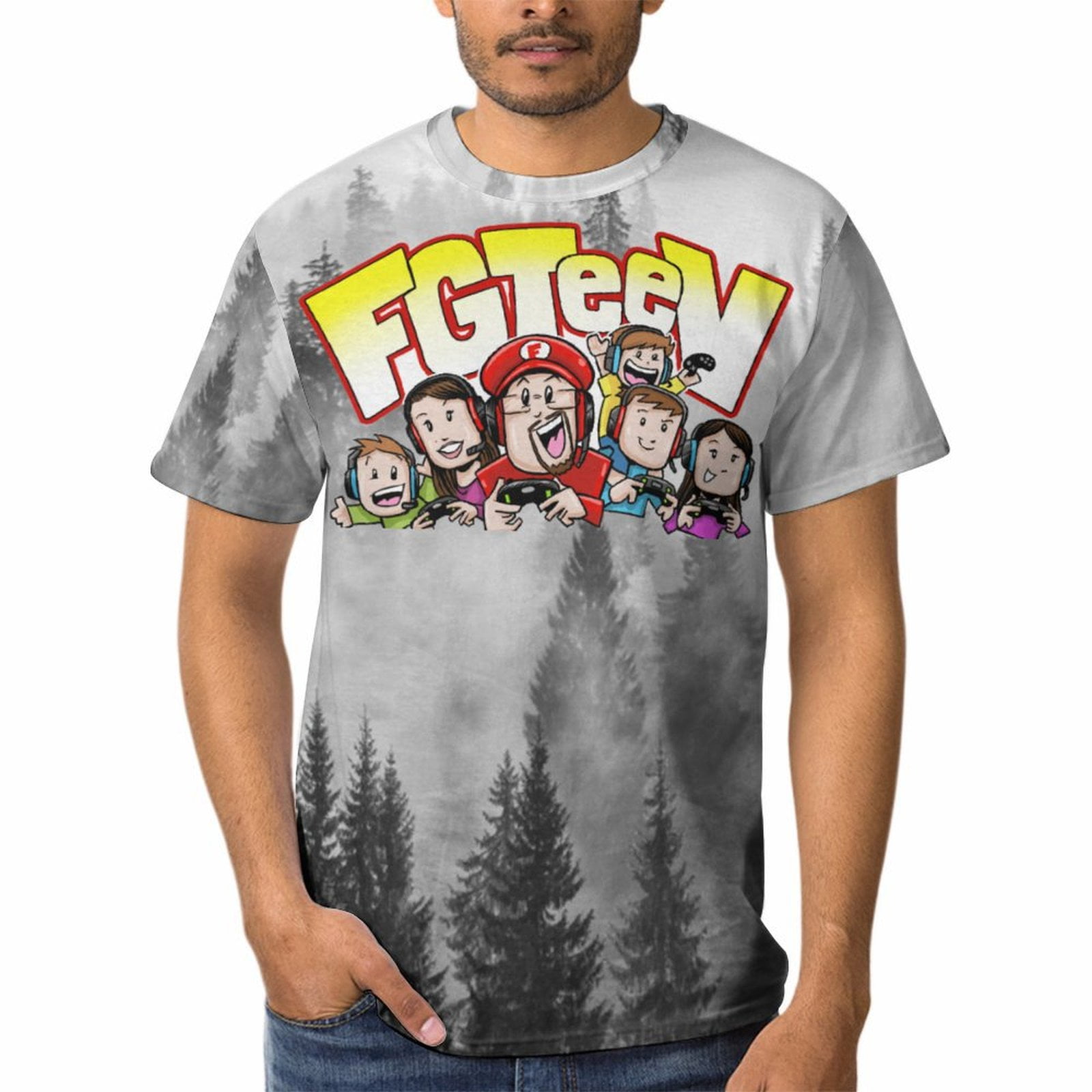 FGTeeV T-Shirts for Men Women, Funny Novelty Tee for Adults, Fashion 3D ...