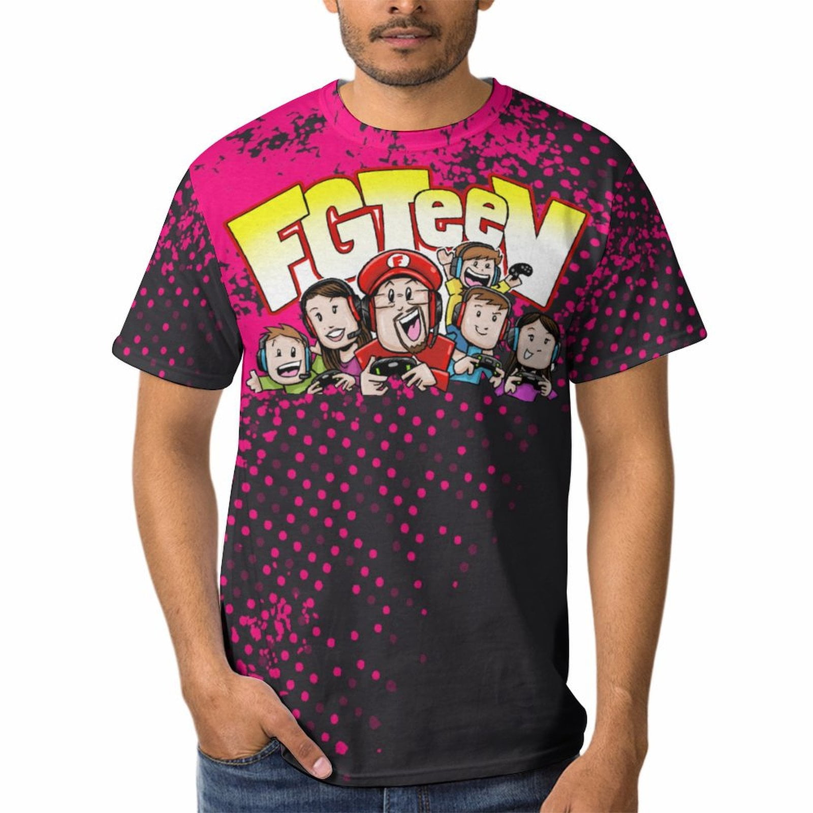 FGTeeV T-Shirts for Men Women, Funny Novelty Tee for Adults, Fashion 3D ...