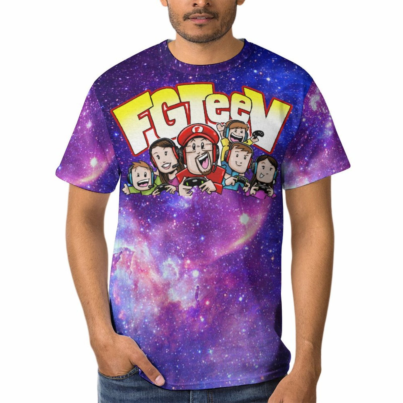 FGTeeV T-Shirts for Men Women, Funny Novelty Tee for Adults, Fashion 3D ...