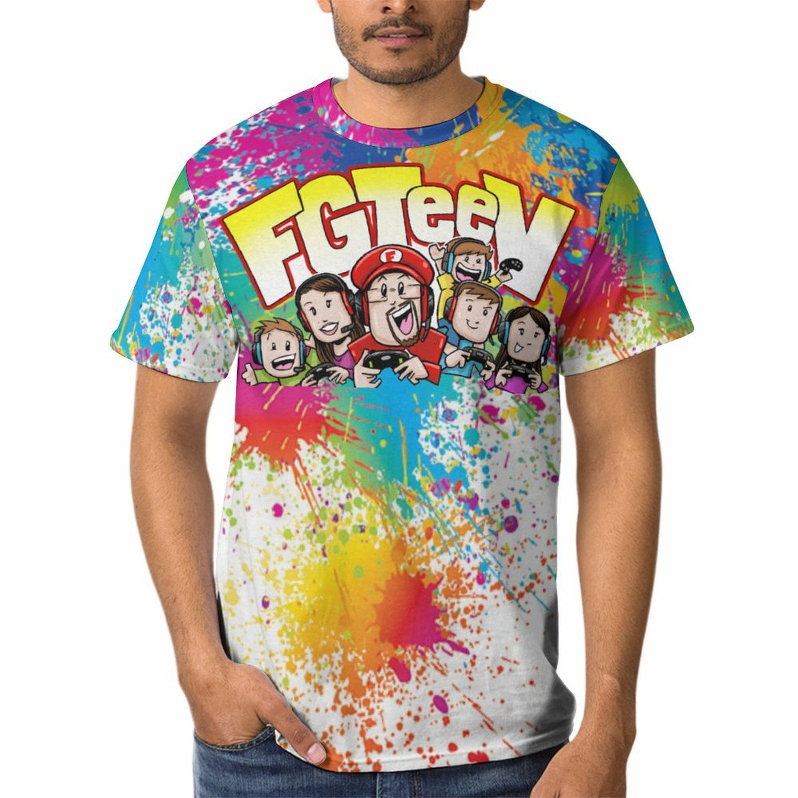FGTeeV T-Shirts for Men Women, Funny Novelty Tee for Adults, Fashion 3D ...