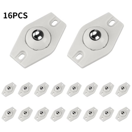 Mini Self-Adhesive Ball Castor Set, ABS Plastic Swivel Wheels for DIY ...