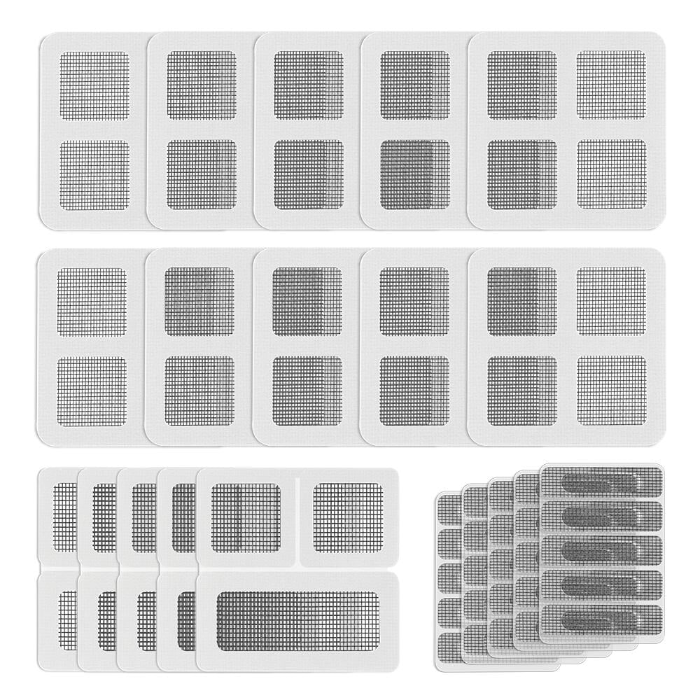 FGY Durable Polyurethane Window Screen Repair Kit, 20 Sheets, 4 Sizes ...