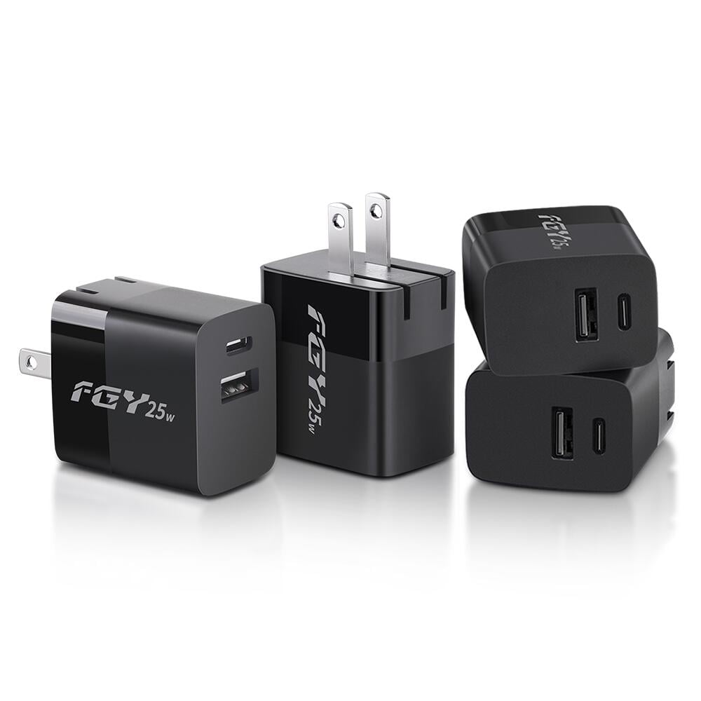 FGY 25W 2-Port Wall Charger Charging Adapter for iPhone, Samsung ...