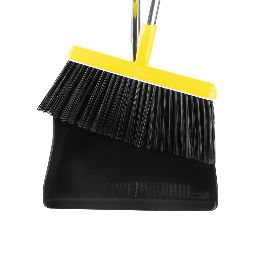 FGY Broom and Dustpan Set, Sweeper and Dust Pan Set with Adjustable ...