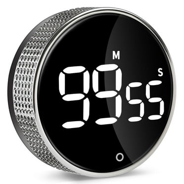 Digital Kitchen Timer - Magnetic Countdown Countup Timer with Large LED ...