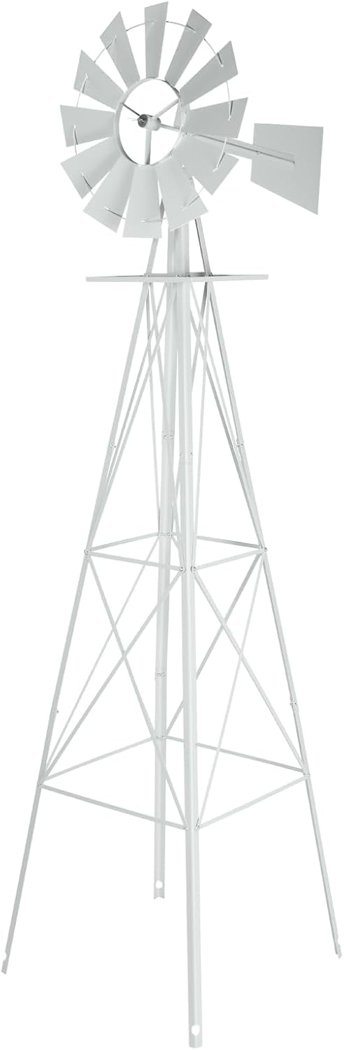 FGYRYK 8FT Ornamental Windmill Backyard Garden Decoration Weather Vane ...