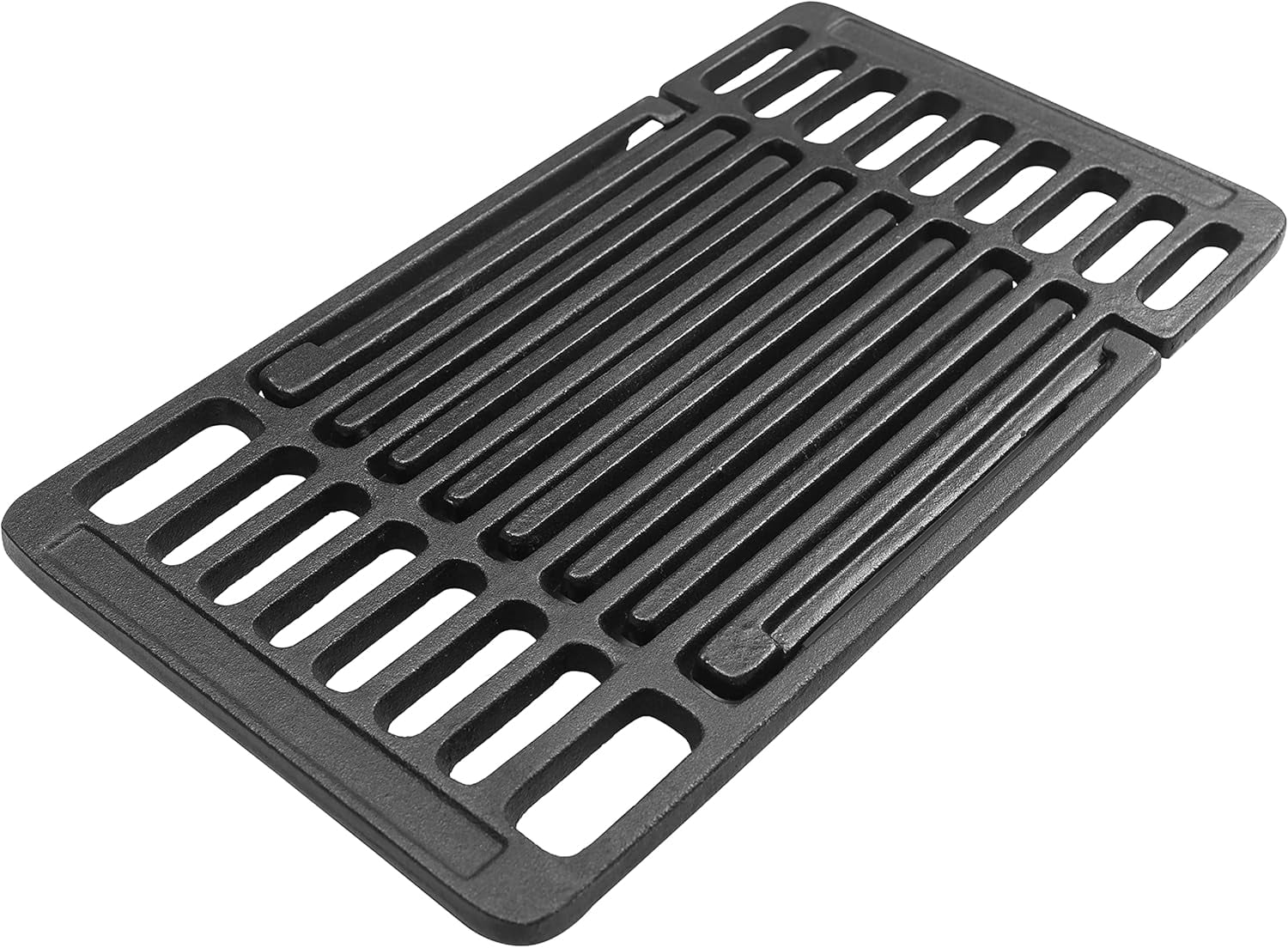 FGYRYK Cooking grates, Black，Adjustable Cast Iron Grates, Universal ...