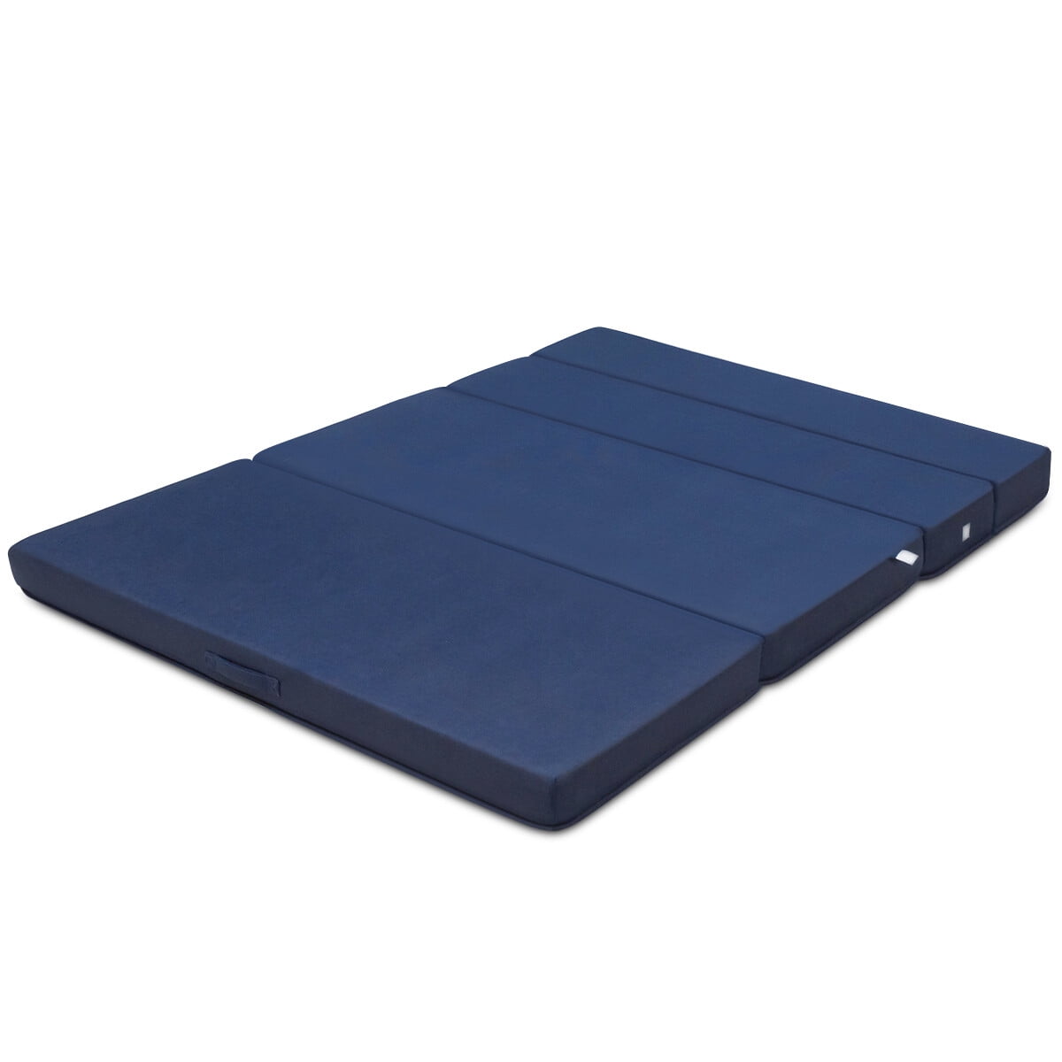 FGYRYK Queen Size 4-Inch Quart-Fold Foam Folding Mattress Futon ...