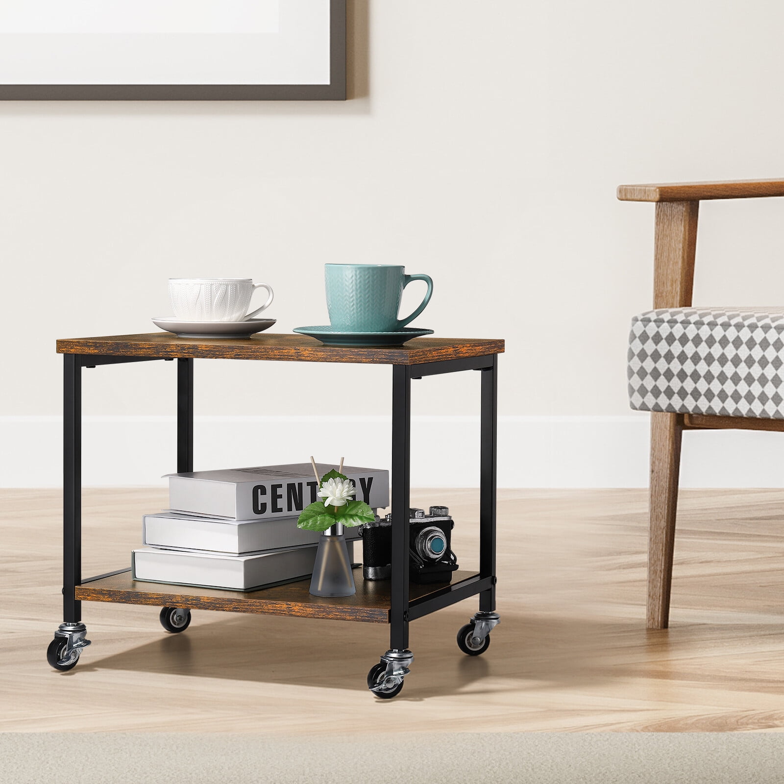 FGYRYK2-layer wheeled printer stand cart - home office desktop printer ...