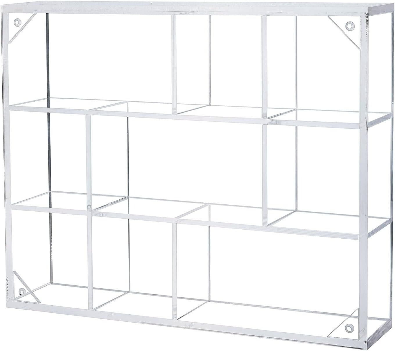 FGYRYKWall Mountable Clear Acrylic Shadow Box - Floating Shelf for ...