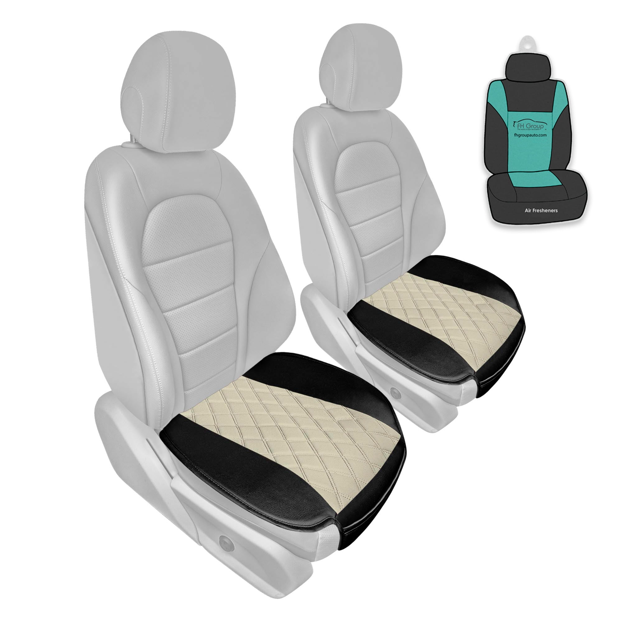 FH Group Faux Leather Car Seat Covers - Universal Front Set - Walmart.com