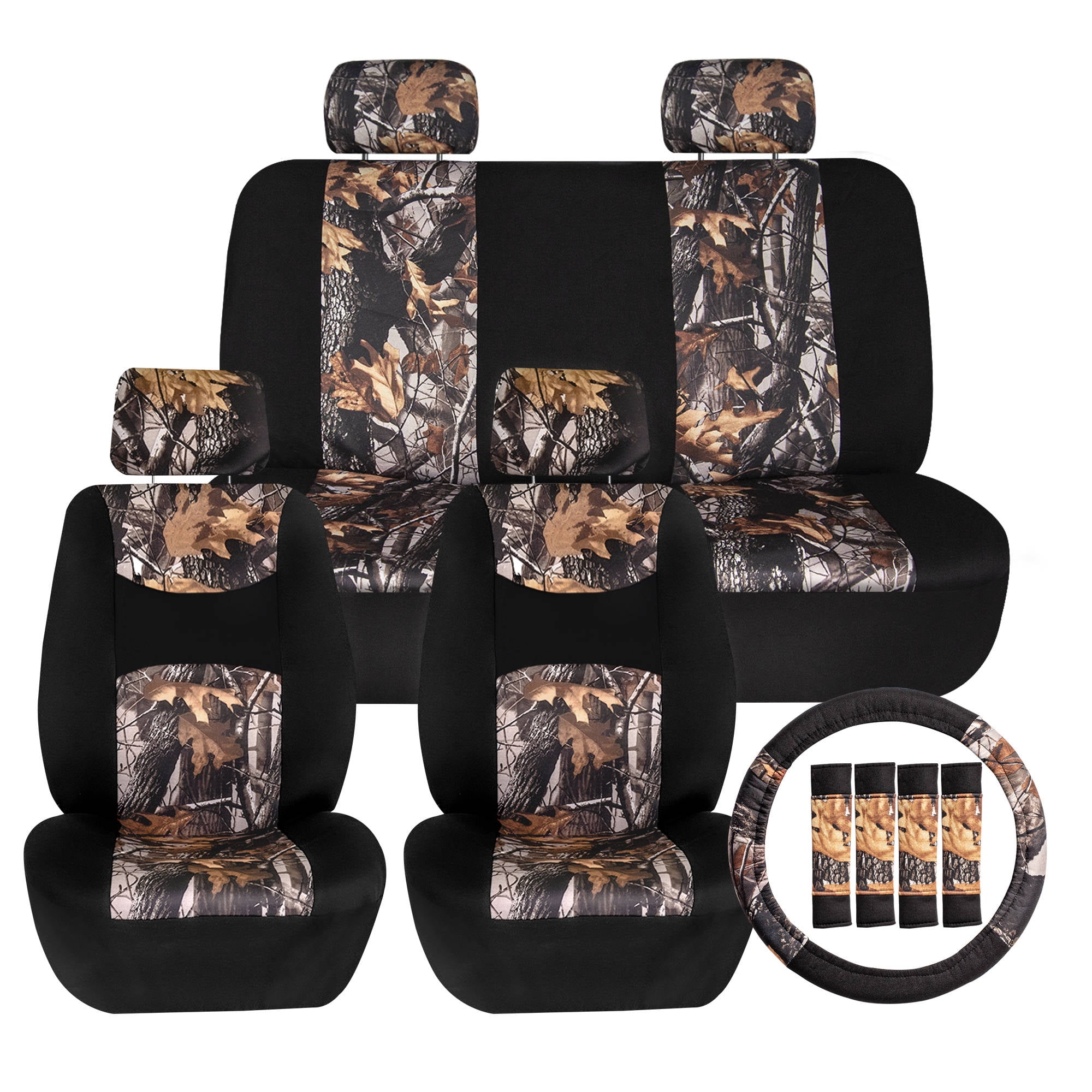 FH Group Camouflage Bucket & Bench Seat Covers, Hunting Inspired Design ...