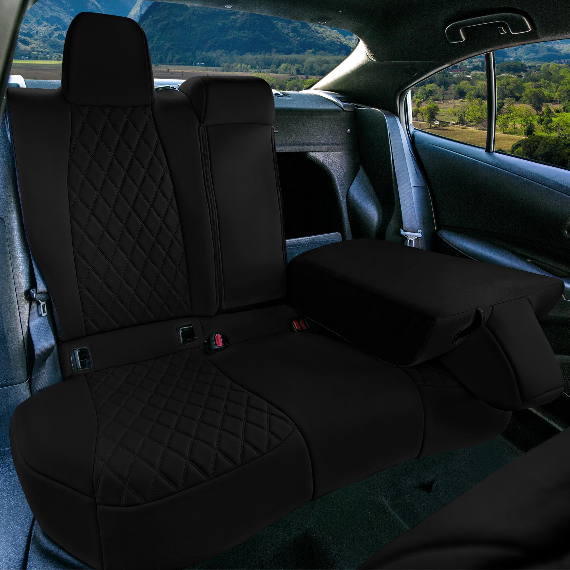 FH Group Car Seat Cushion – Durable PU Leather Bottom Seat Protector ...