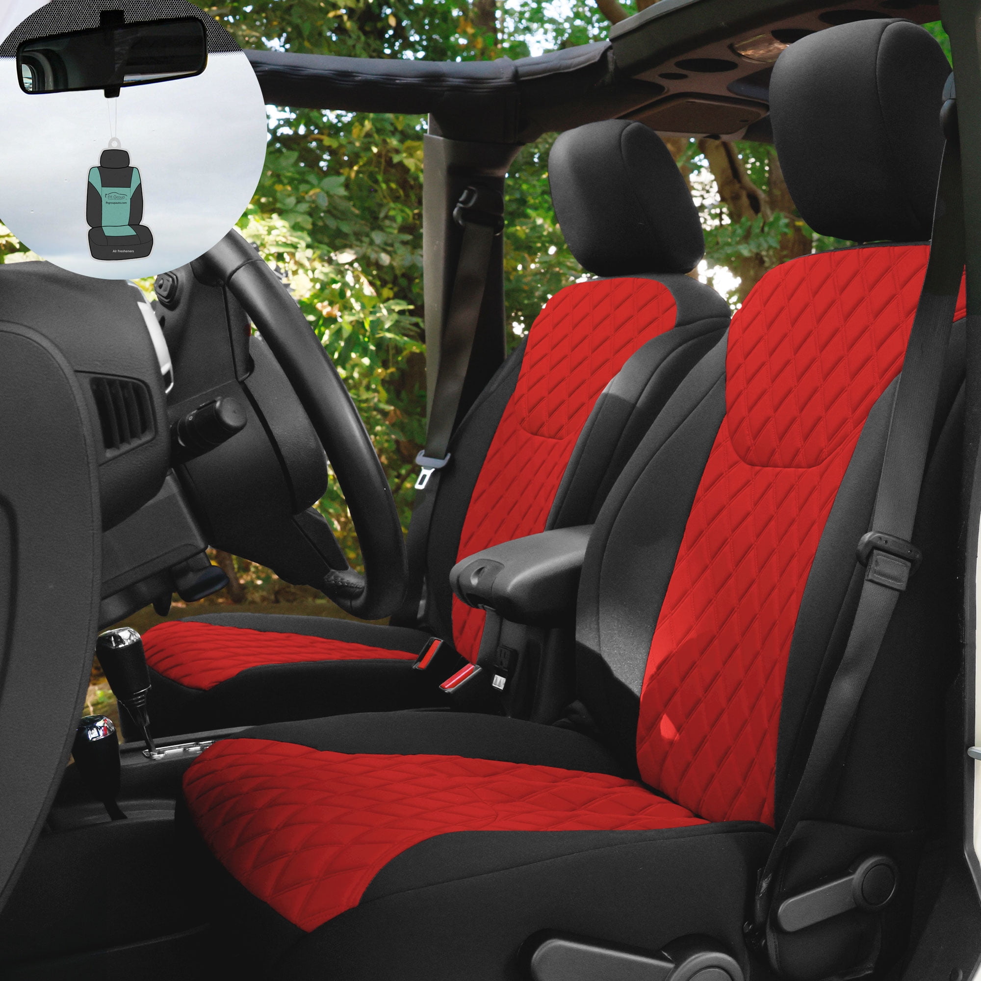 FH Group Custom Fit Car Seat Cover for 2007-2017 Jeep Wrangler JK 4DR ...