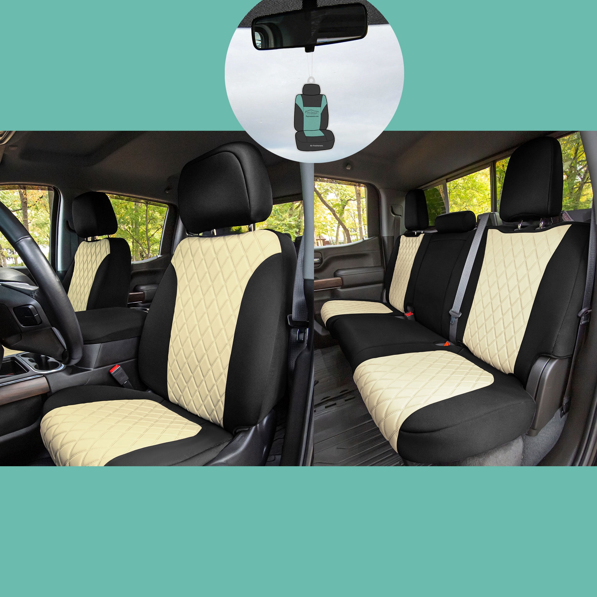FH Group Custom Fit Neoprene Seat Covers - Waterproof - Walmart.com