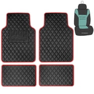 FH Group Universal Fit Diamond Pattern Floor Mats Leather For Car SUV ...