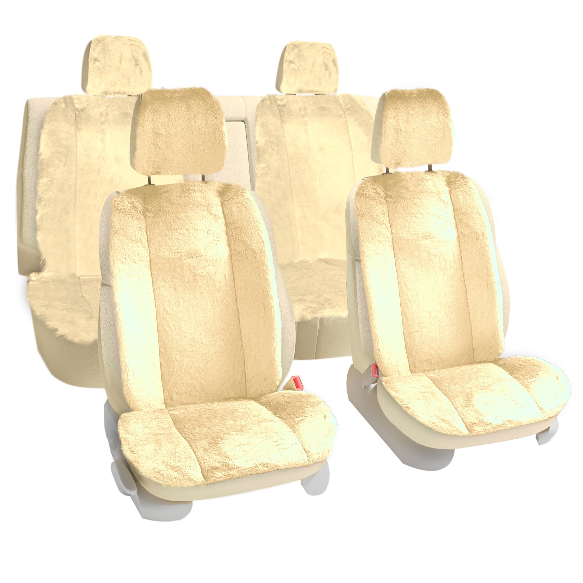 Furry car seat covers full set store