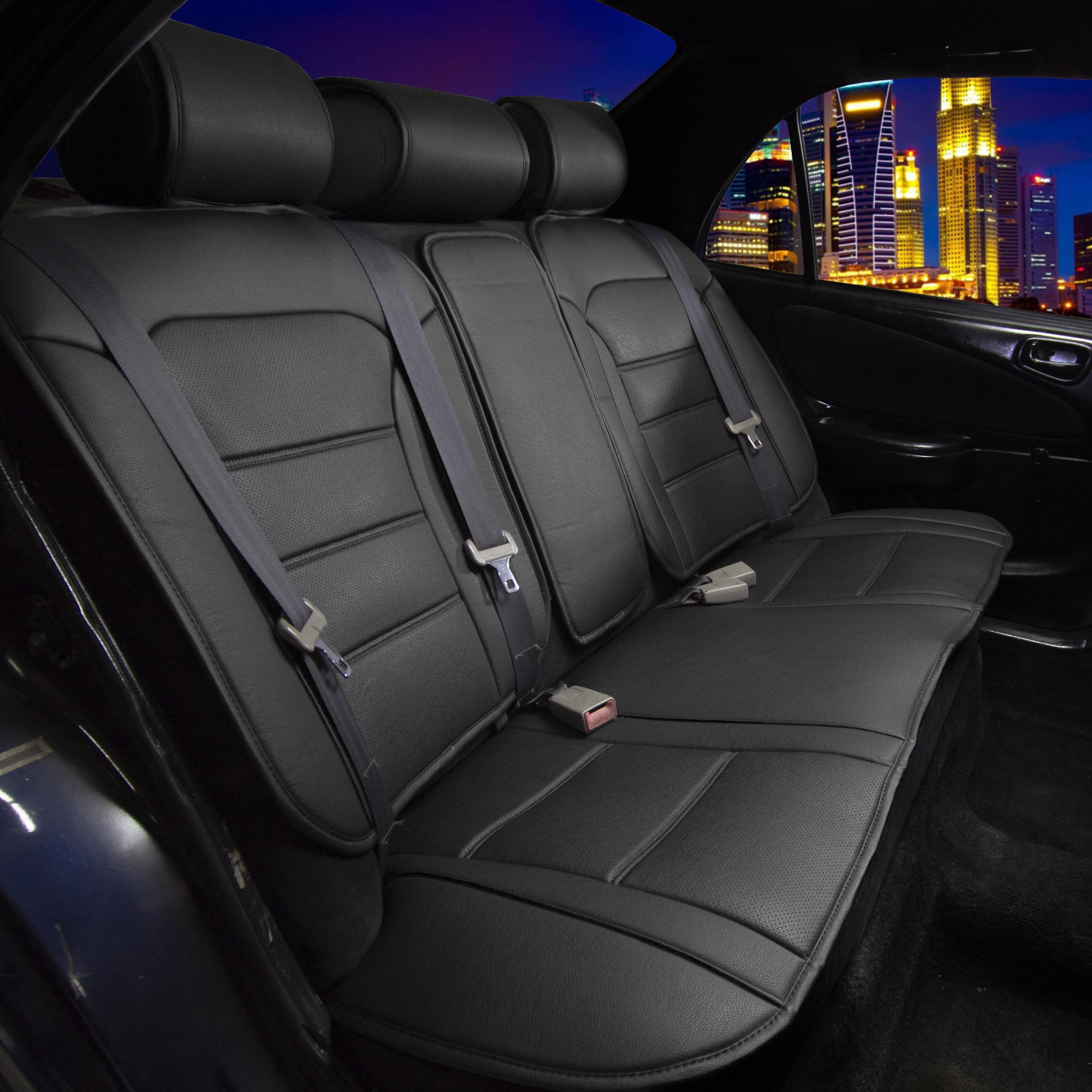 FH Group Futuristic Leather Car Seat Cushions Fit For Car Truck SUV Van ...