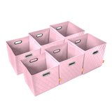 FH Group Jiaessentials Pink Closet Organizers, 3 Size Storage Cube Bins ...