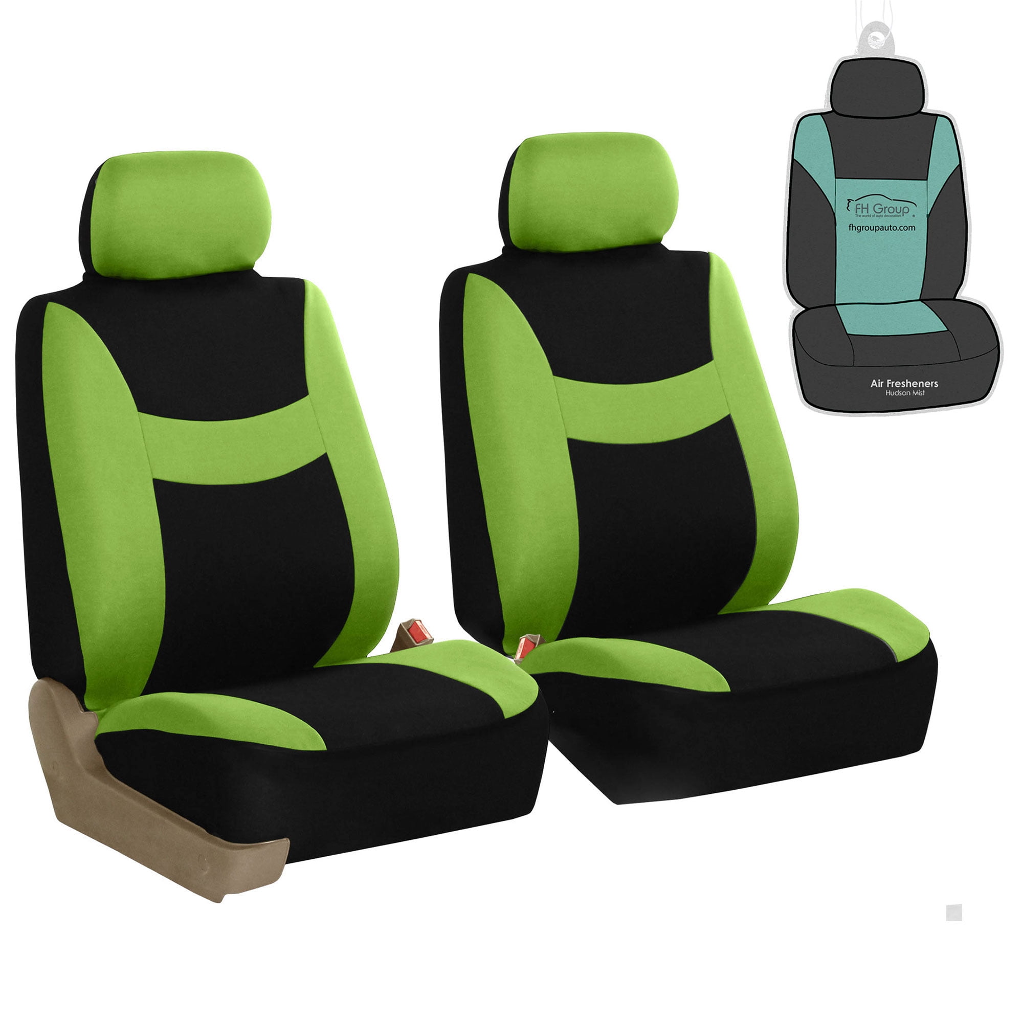 FH Group Light & Breezy Green Car Seat Cover, Universal Fit, Durable & Comfortable with Air ...