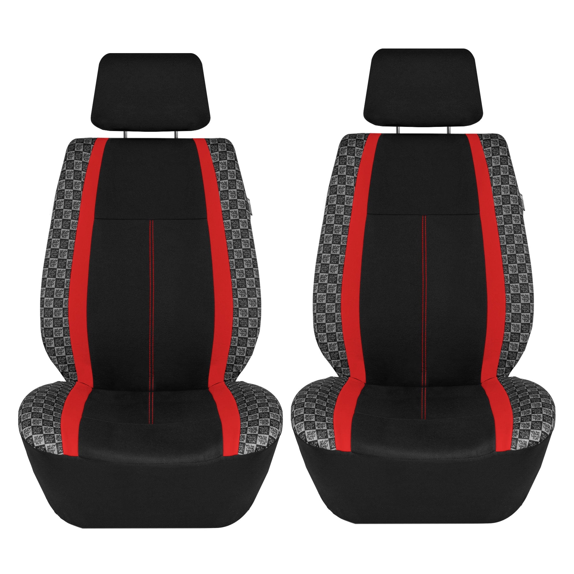 FH Group Red Universal Polyester Car Seat Covers - Walmart.com