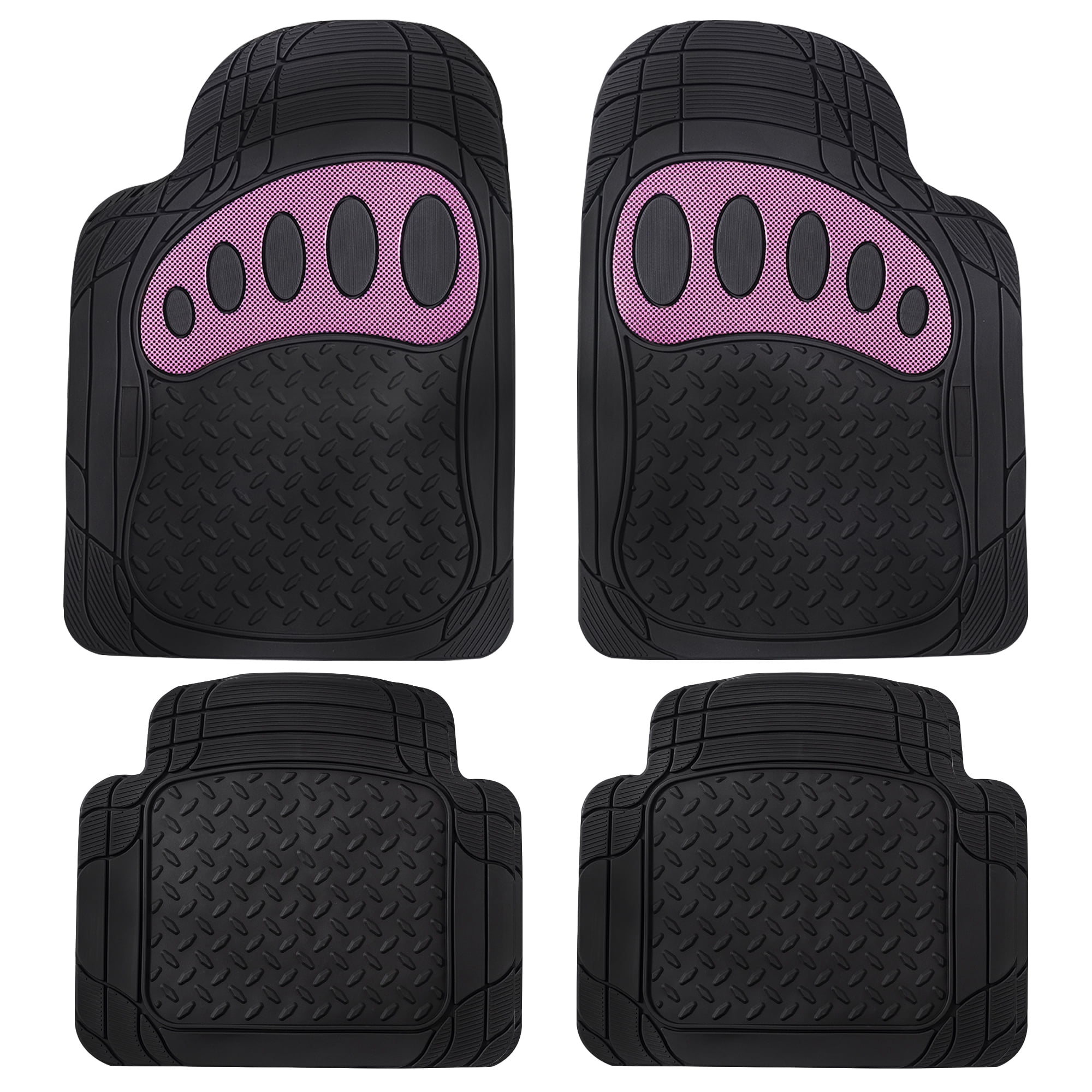 FH Group Trimmable ClimaProof Rubber Floor Mats With Footprint Design ...