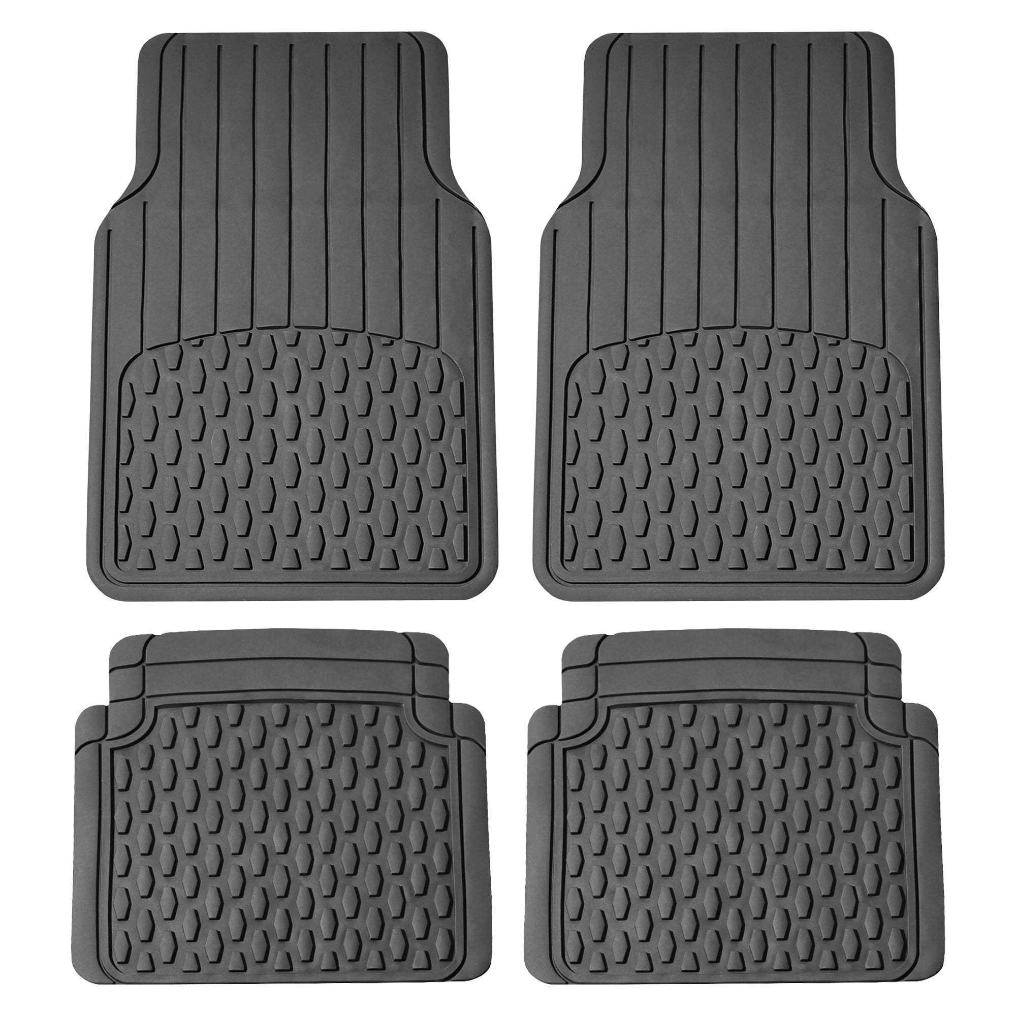 FH Group Universal Fit Trimmable Rubber Car Floor Mats Heavy Duty All ...