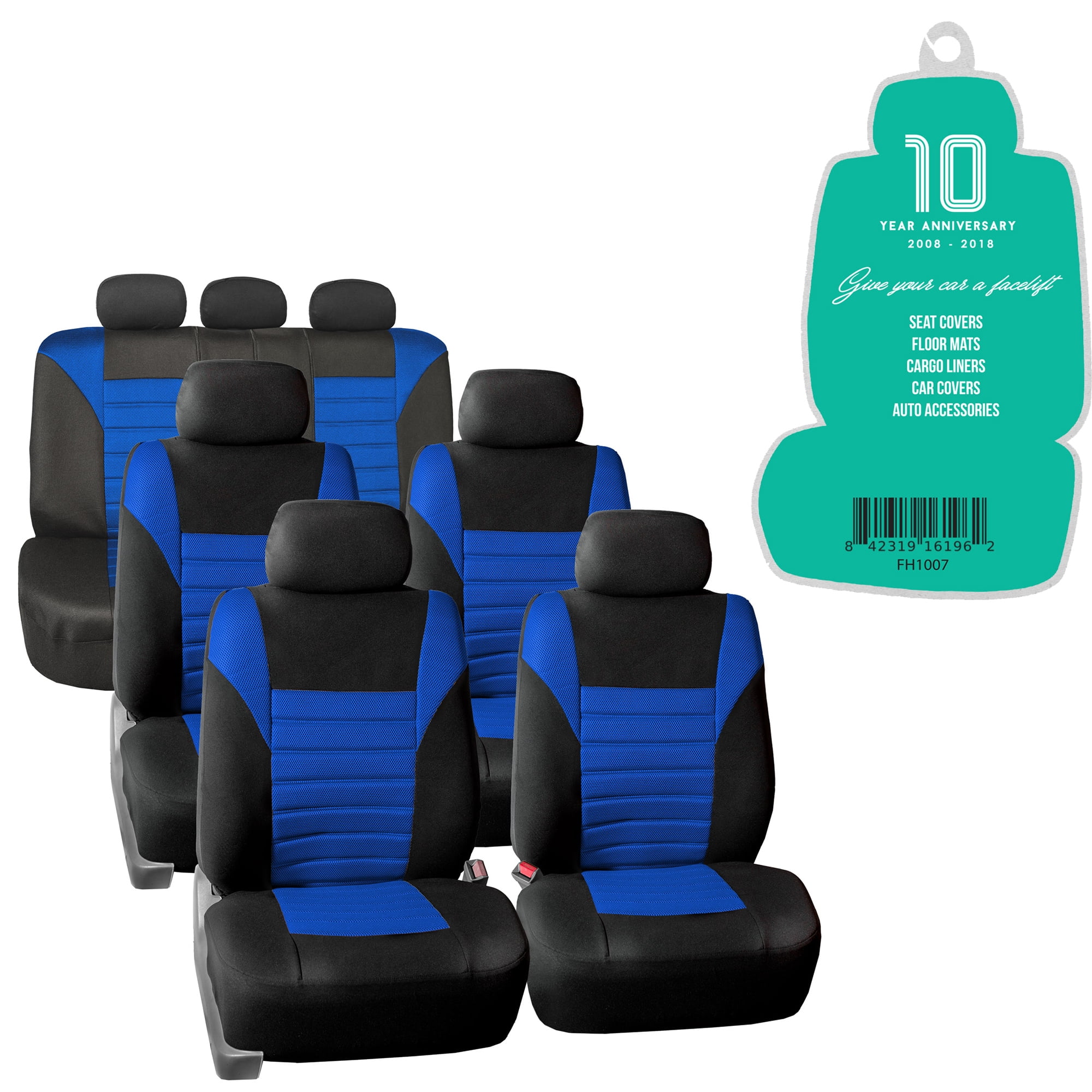 FH Group Universal Fit Car Seat Covers for SUV, VAN Sedan 3D Air Mesh ...