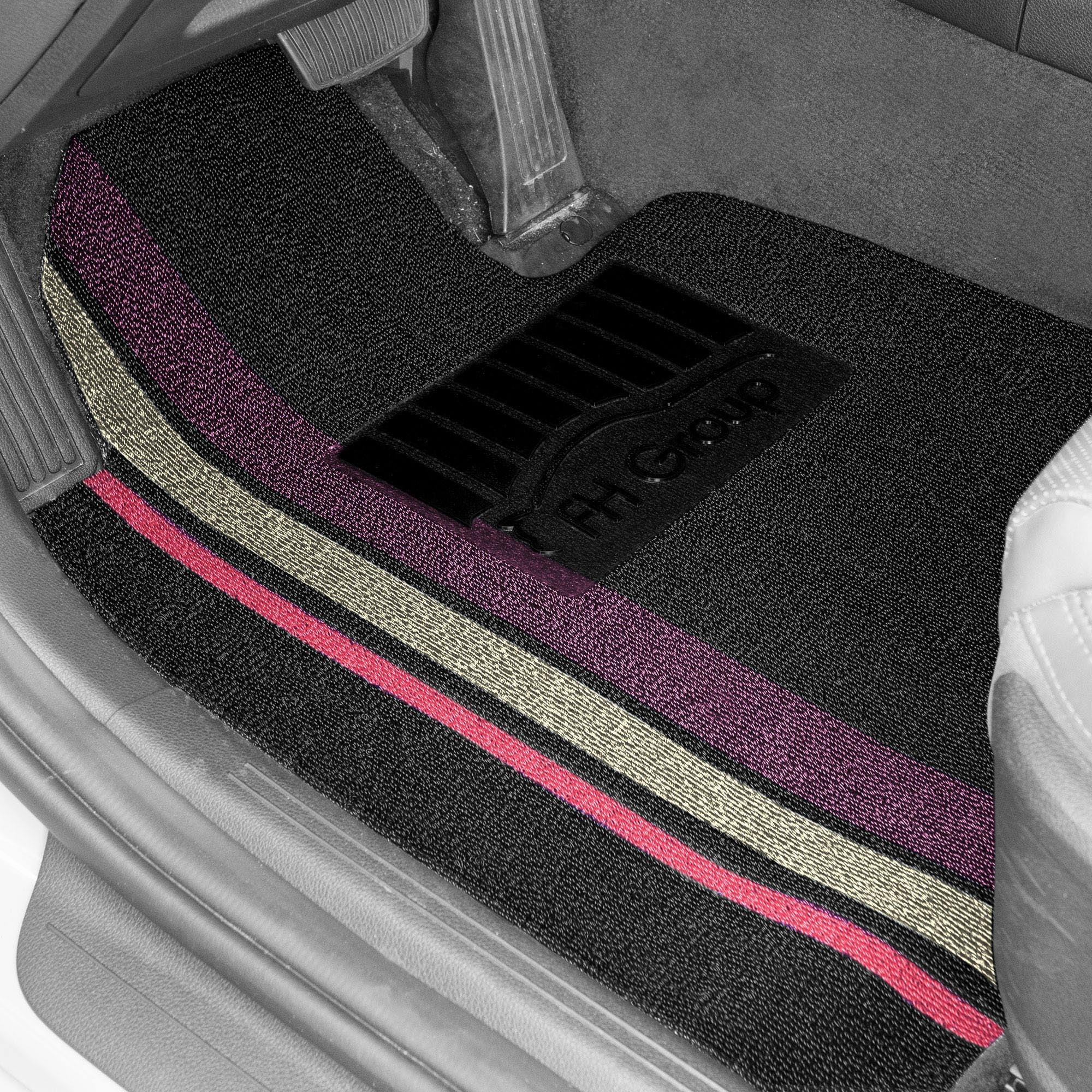 FH Group Universal car floor mats trim to fit Heavy Duty Do It Yourself ...