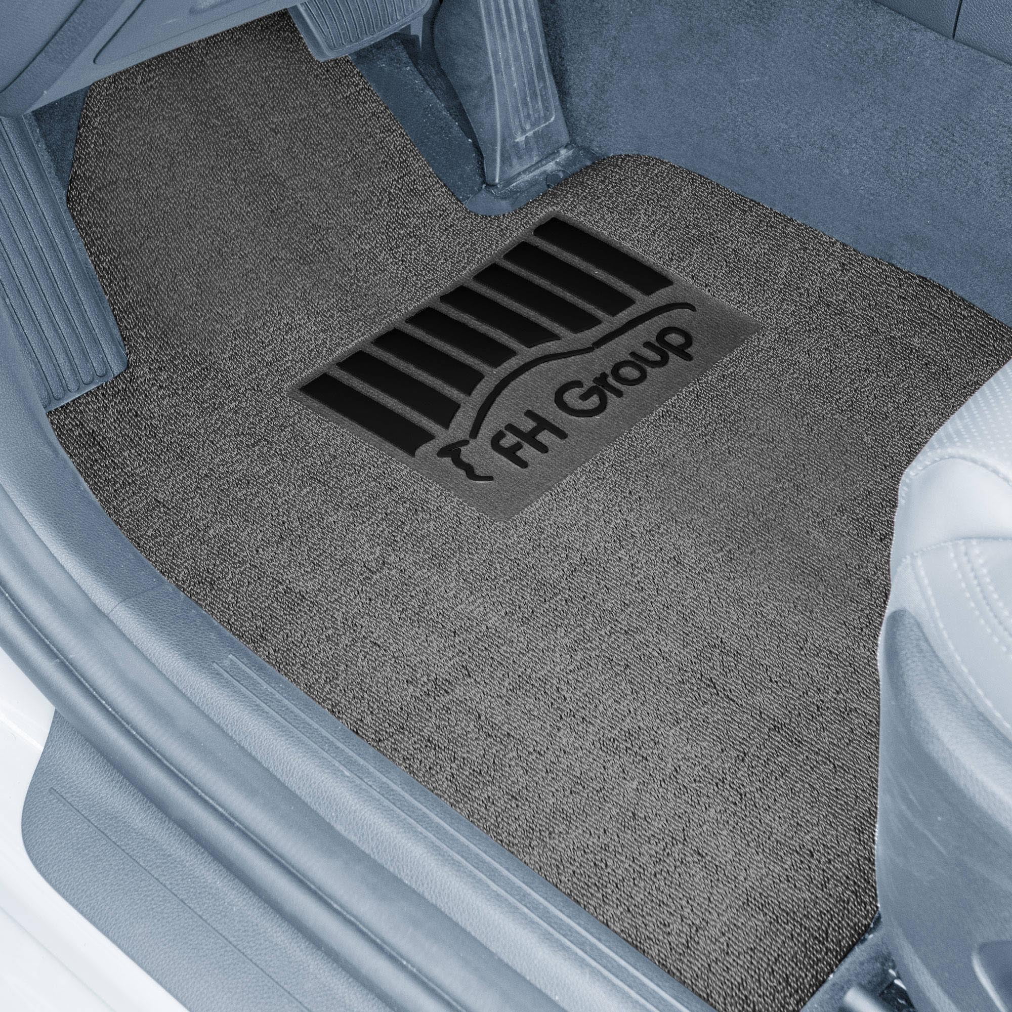 FH Group Universal car floor mats trim to fit Heavy Duty Do It Yourself ...